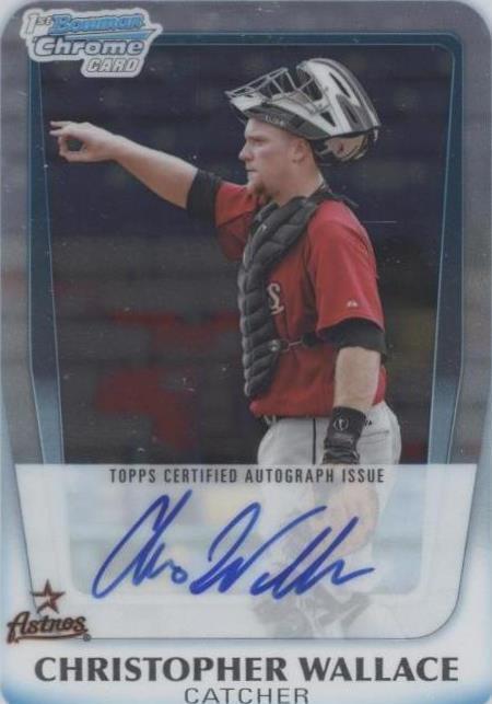 2011 Bowman Chrome - Prospects Autograph Christopher Wallace #BCP186 ...