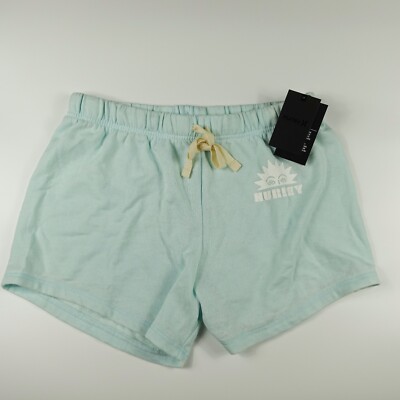 Hurley Drawstring Beach Shorts Teal Baby Blue Womens Size Large New | eBay