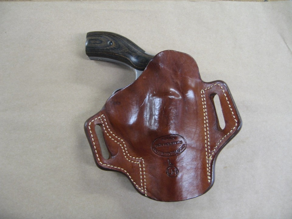 Colt Python Revolver 2-3" Barrel Leather 2 Slot Pancake Belt Holster ...