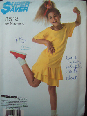 Vintage Simplicity Pattern 8513 Knit Dress EASY SEW Sizes 10-14 UC/FF ...