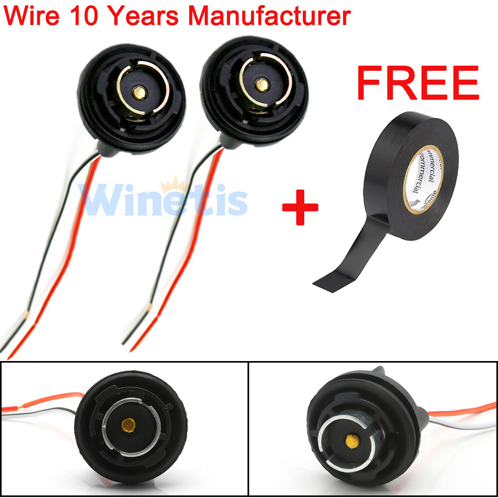 Universal Pigtail Wire Female Socket 1156 P21W U 2X Harness Rear Turn ...