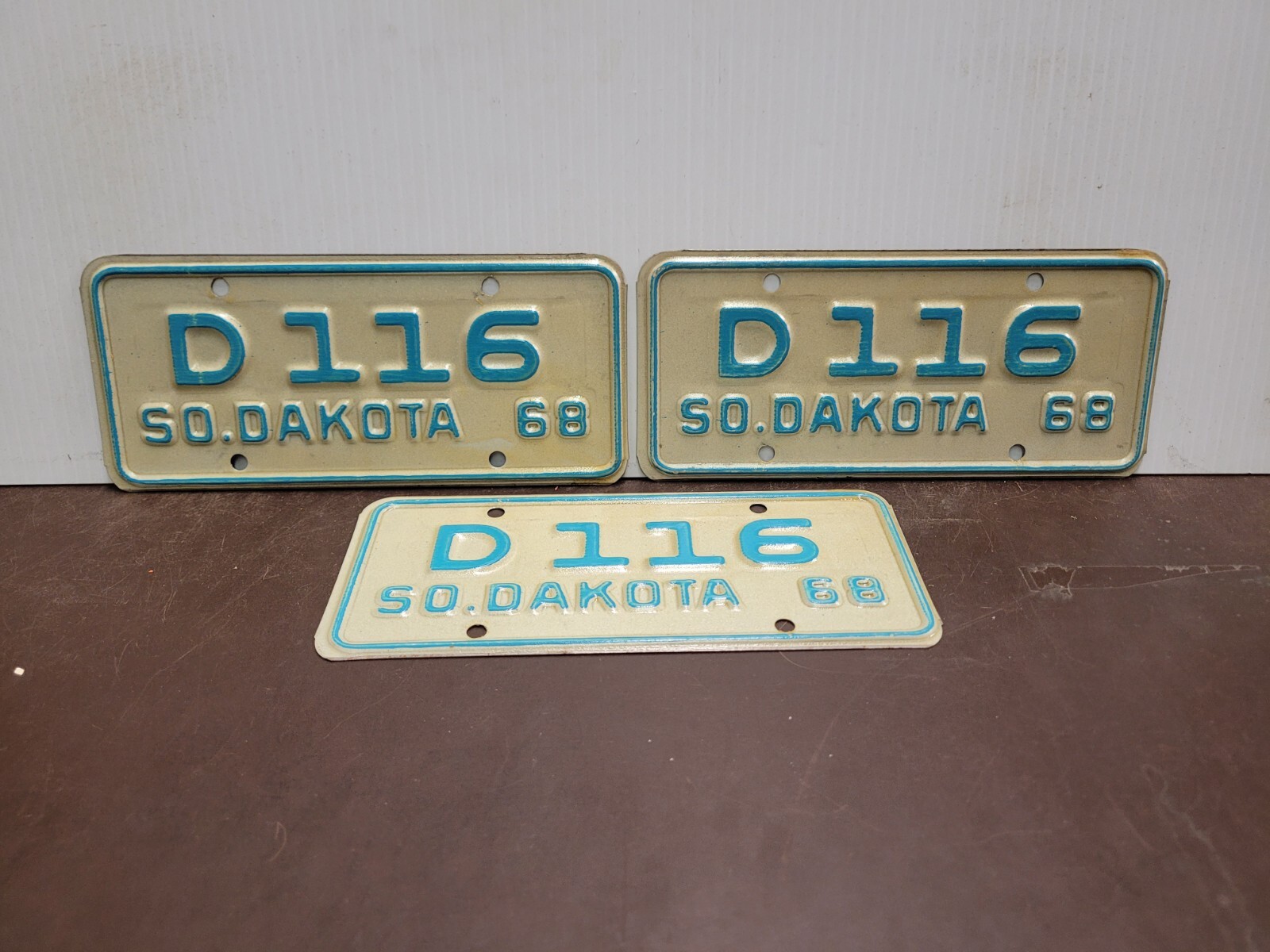 1968 South Dakota DEALER MOTORCYCLE License Plate Tag Original. | eBay