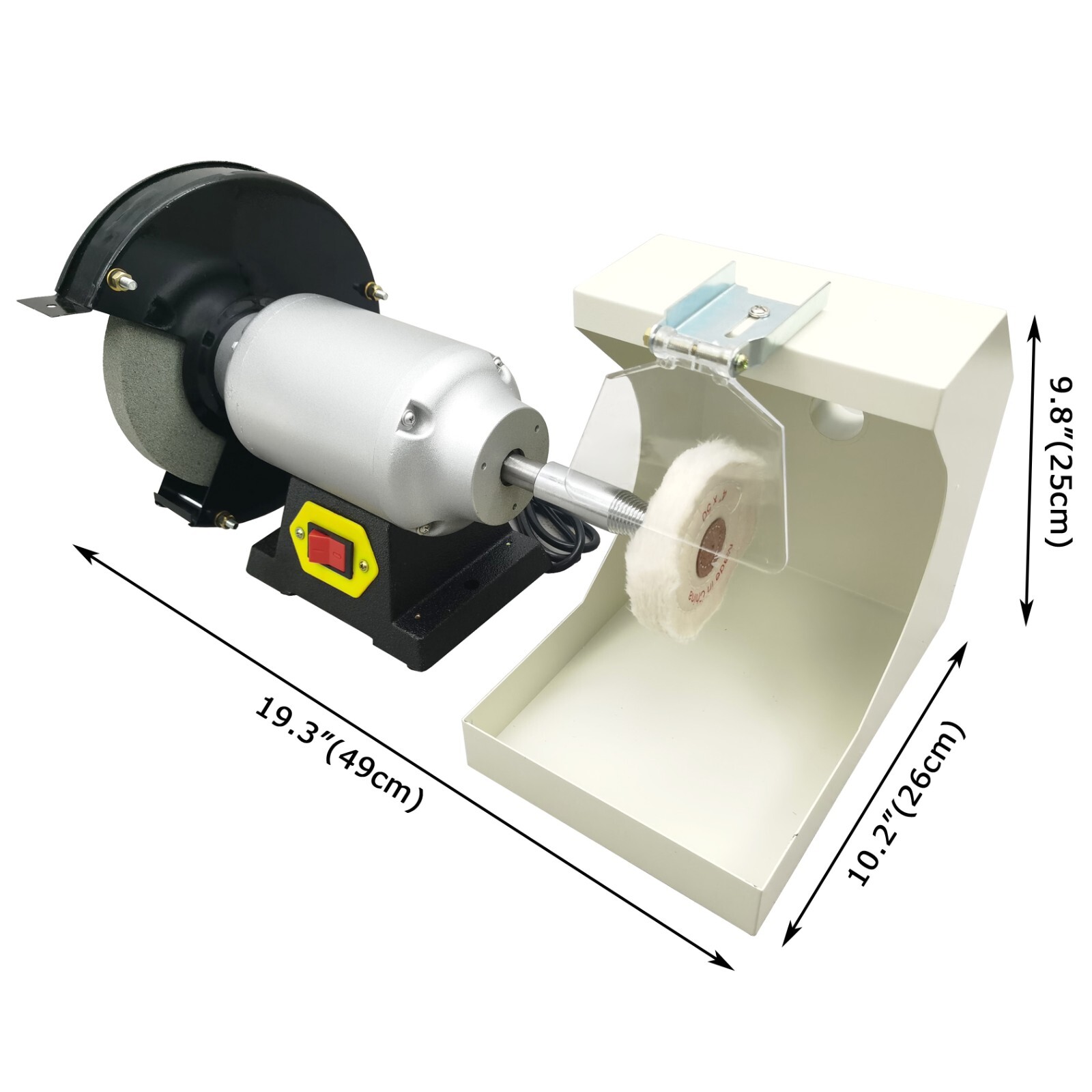 Single-Station High Speed Buffing Grinder Jewelry Polisher 110V 3000rpm ...