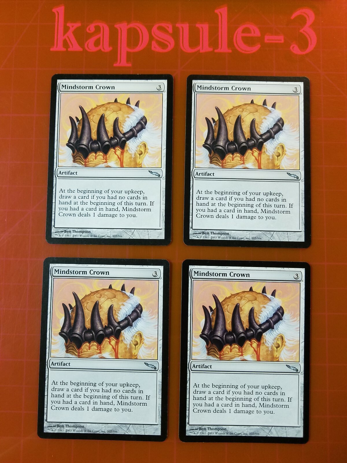 4x Mindstorm Crown | Mirrodin | MTG Magic The Gathering Cards | eBay