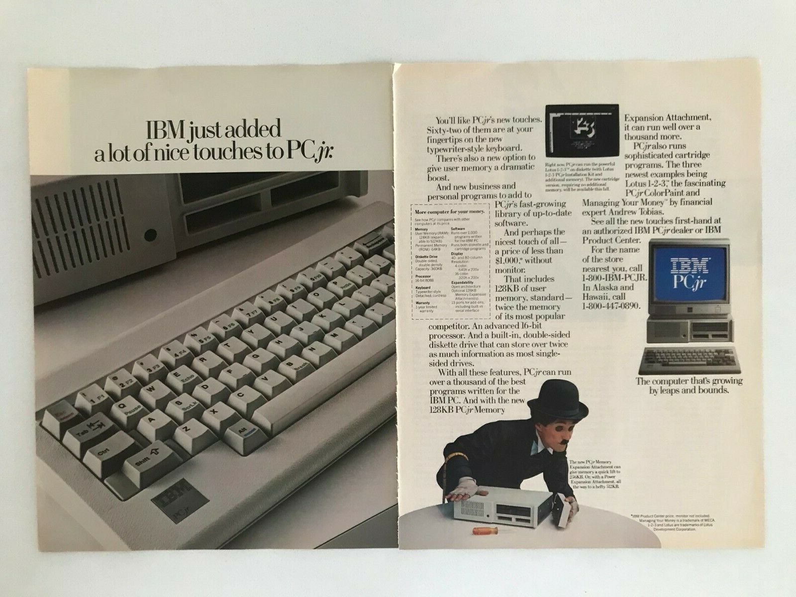 IBM PCjr, Computer Vintage 1984 Print Ad | eBay