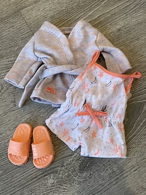 Our Generation Dream Come True 18" Doll Bathrobe Sandals EUC American ...