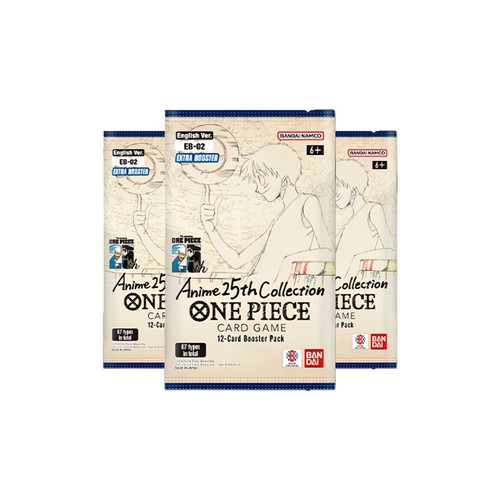 ENGLISH EB02 Booster Packs x6 - One Piece Extra Booster Anime 25th ...
