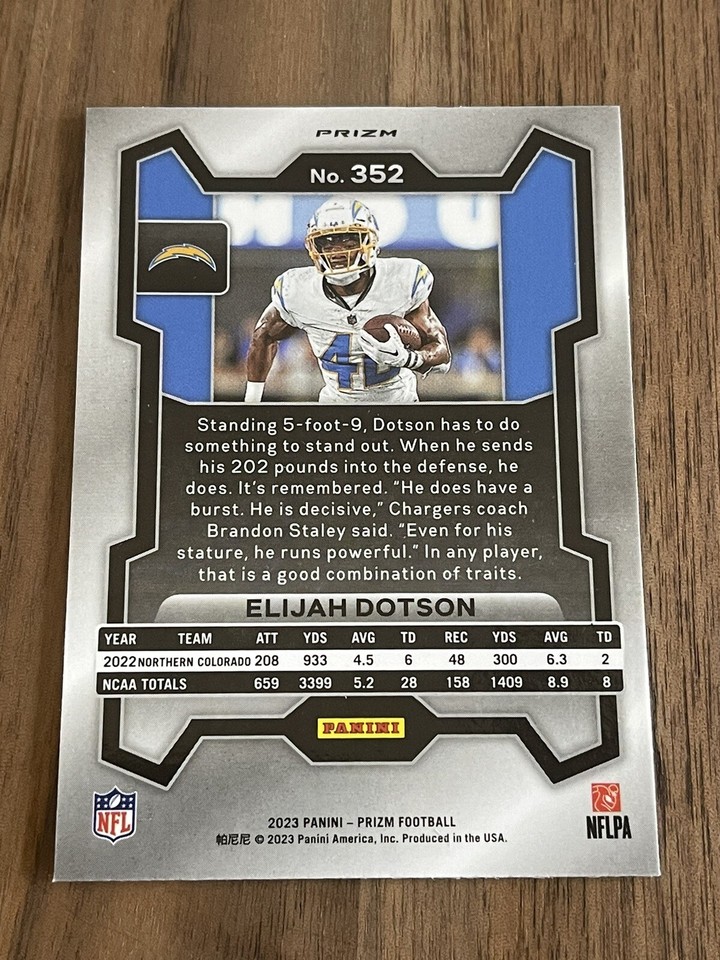 Elijah Dotson RC [Silver] 2023 Panini Prizm Football #352 Los Angeles ...