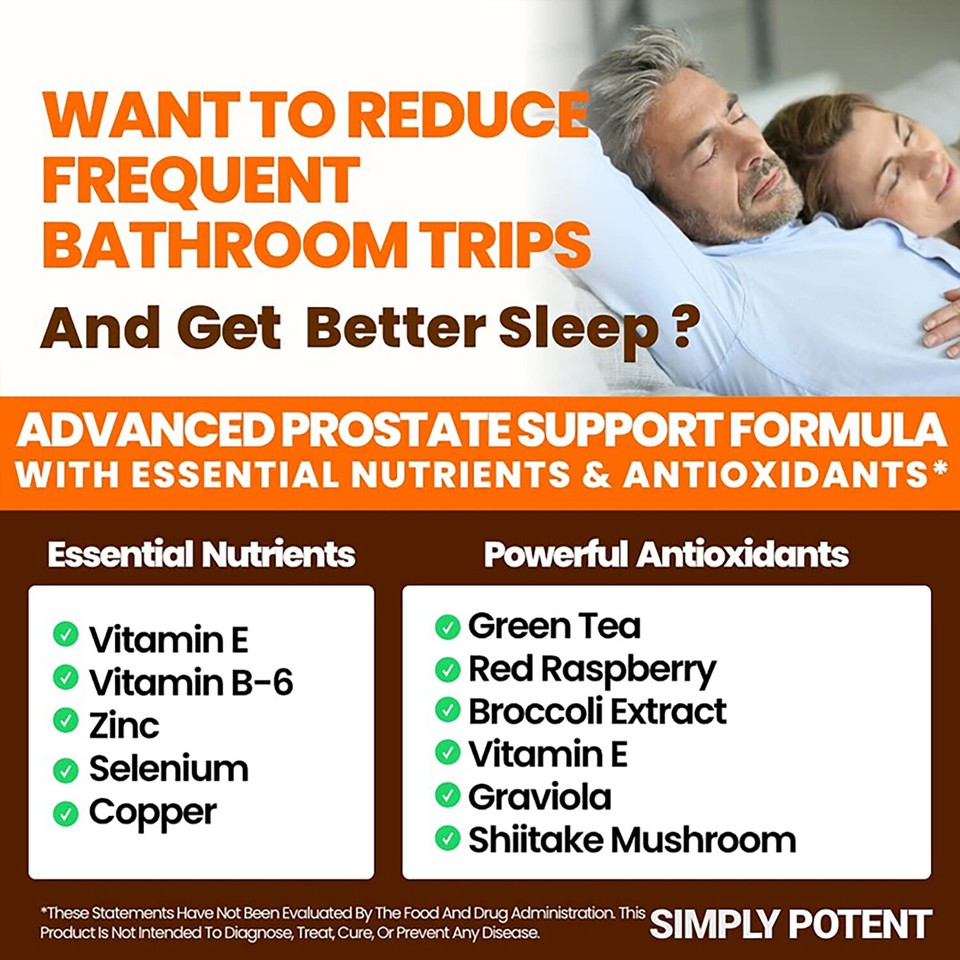 Simply Potent Prostate Support - Natural Prostate Health Supplement for ...