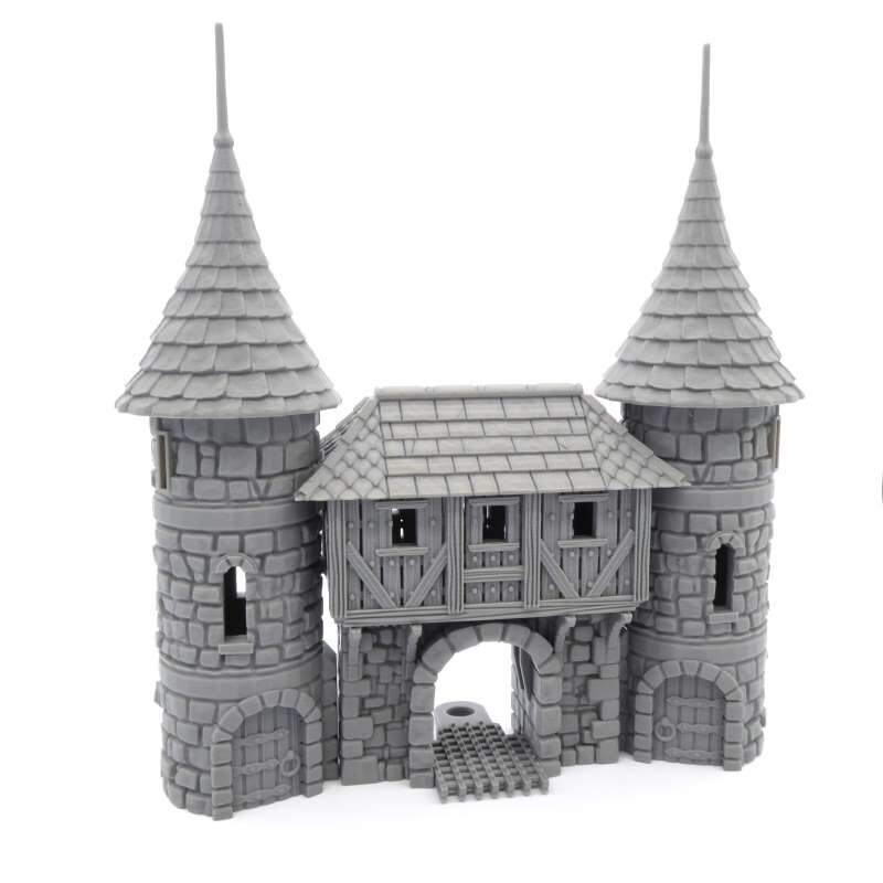 Medieval Gatehouse for Mordheim Castle Scenery 28mm AoS DnD RPG Terrain ...