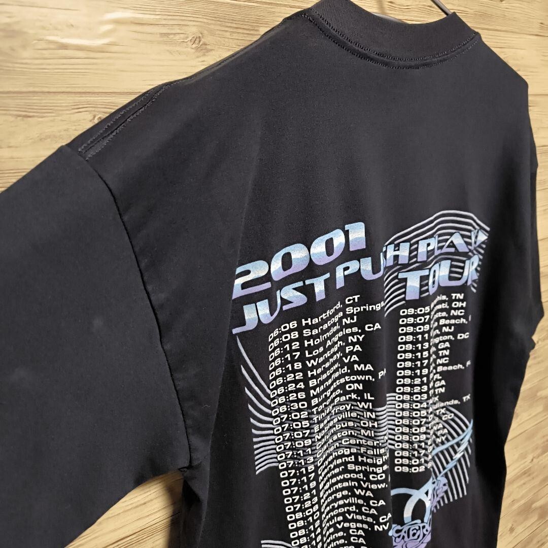 Aerosmith 2001 Just Push Play Tour Shirt Black Size L Hajime Aerosmith 2001 Just Push Play Tour Shirt Black Size L Hajime