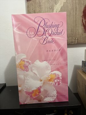 Never Displayed Blushing Orchid Bride Barbie Porcelain Doll LE NIB ...