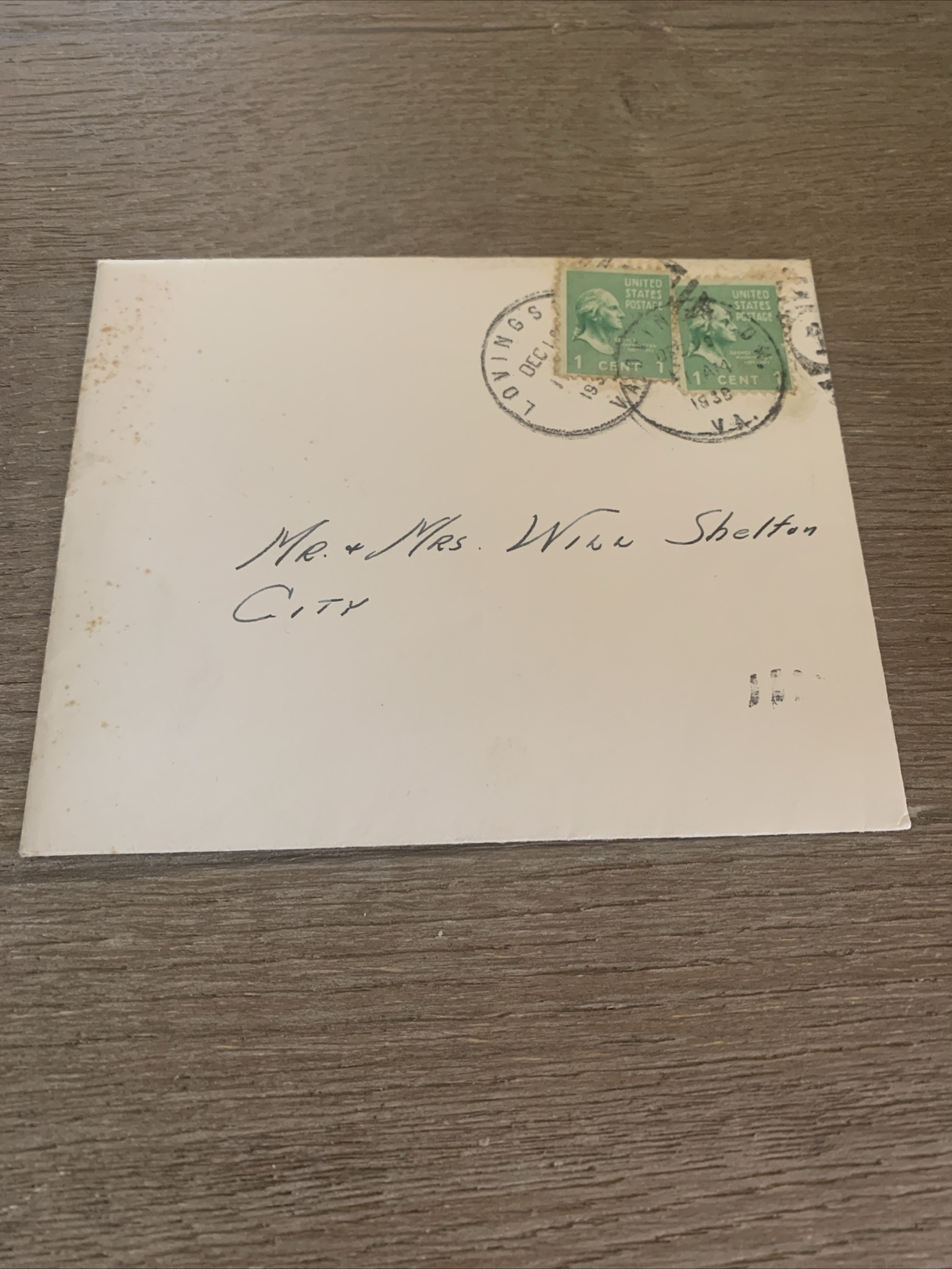 VINTAGE RARE! 2 George Washington US 1 Cent Stamp & 1939 Cinderella ...