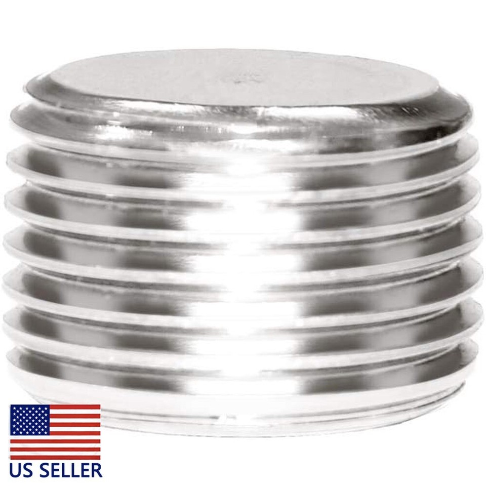 2PCS Stainless Steel Plugs Allen Head NPT1/4 Pipe Thread Socket Pipe ...