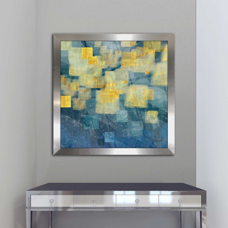 "Indigo Rain" by Susan Jill Print on Acrylic - Blue | eBay