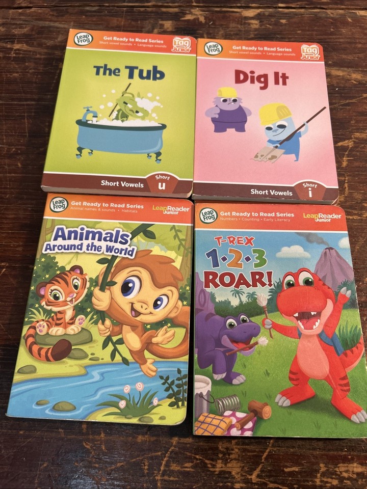 11 Leap Frog TAG Junior Reading System Kids Books With Scout Reader Pen ...