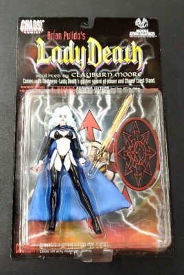 Vtg 1997 Brian Pulido's Lady Death Action Figure NRFP Chaos Comics | eBay