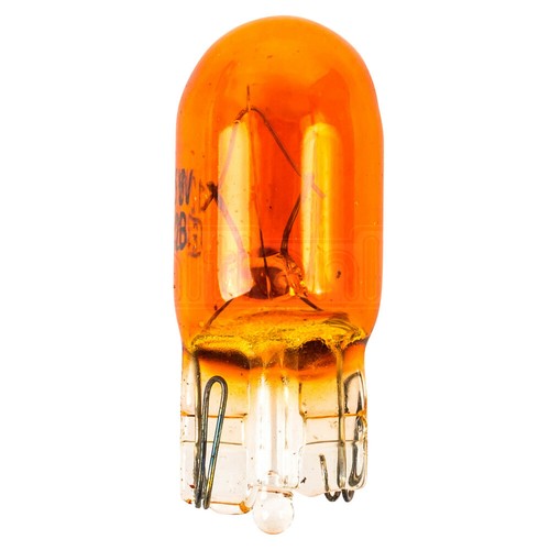 10 X 501 Amber Orange Bulbs 12V 5W Capless Side Indicator W2.1 x 9.5D ...