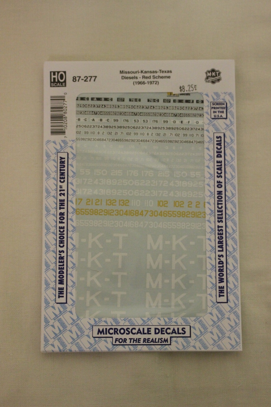 Microscale Decals HO Missouri-Kansas-Texas MKT Diesels Red (1966-1972 ...