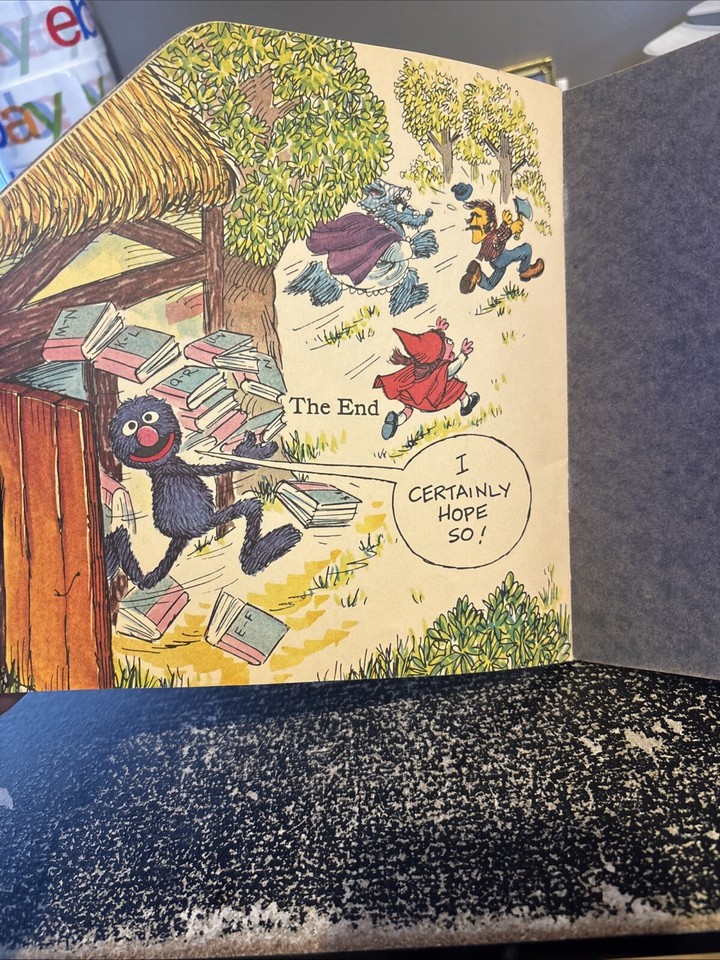 SESAME STREET Grover's Little Red Riding Hood Golden Shape Book 1977 PB ...