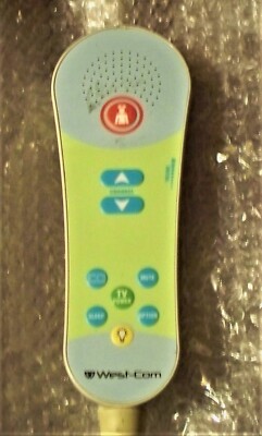 Hospital West-Com dual patient call TV Remote control P/N: 4d240u ...