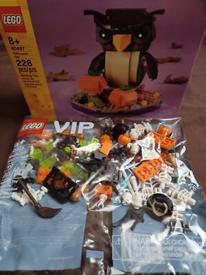 Halloween Lego Lot Halloween Owl And Spooky VIP Add On Pack 40497 40513 ...