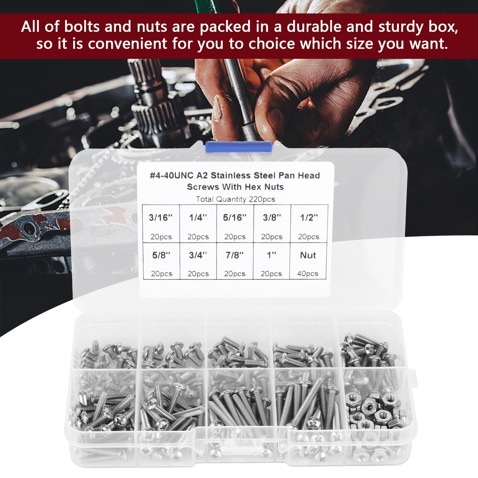Pan Screw Set Long Life Screw Set Assortment For Professional Use ...