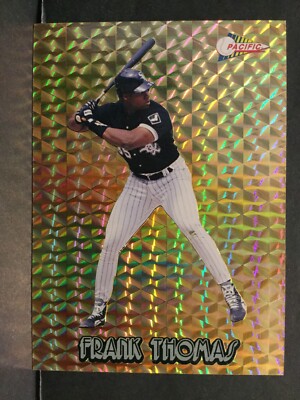 1994 Pacific Trading Spanish Baseball Gold Prism Insert #3 Frank Thomas ...