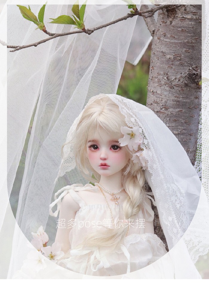 1/4 BJD Doll Women Girl Gift SD Bare Resin Ball Jointed Eyes Face ...