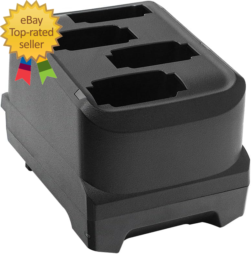 4-Slot Charging Battery Charger for Zebra MC9300 Handheld Android PDA ...