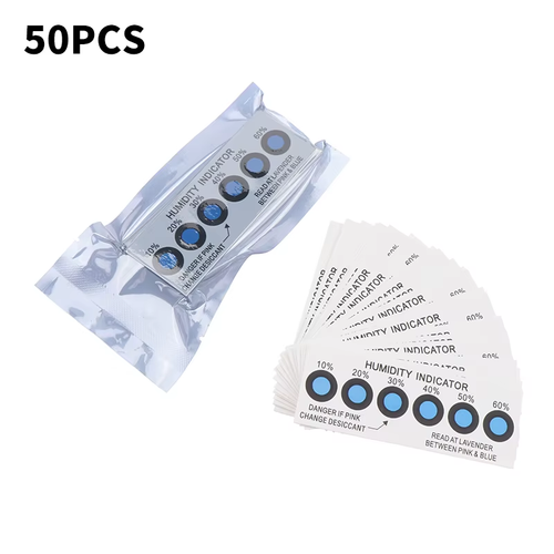 50Pcs Testing 10%-60% Humidity in Closed Containers Test Paper Card ...
