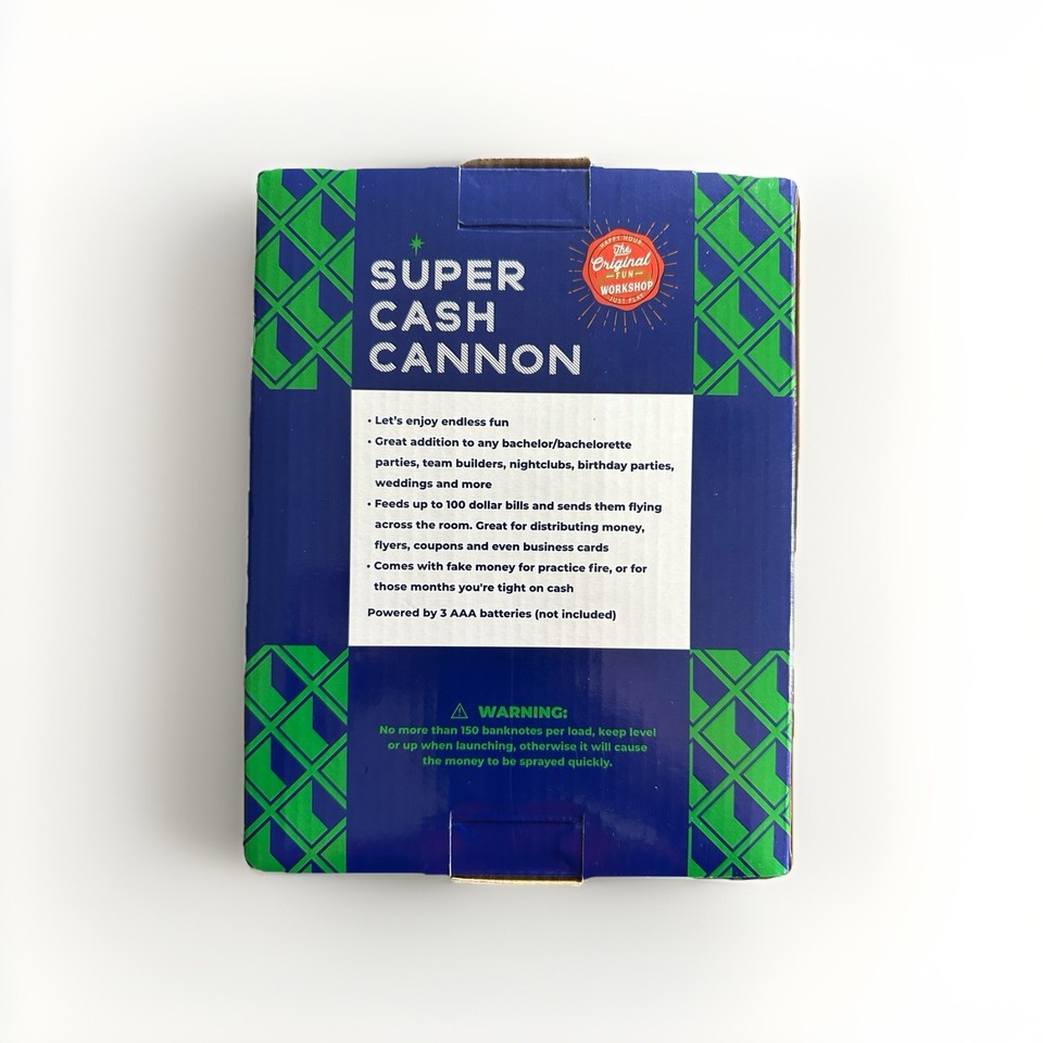 Super Cash Cannon Money Launcher Red -BOX/TESTED! | eBay