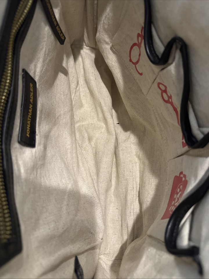 Jonathan Adler Seahorse Beach Tote Bag White And Black Polka Dots Red ...