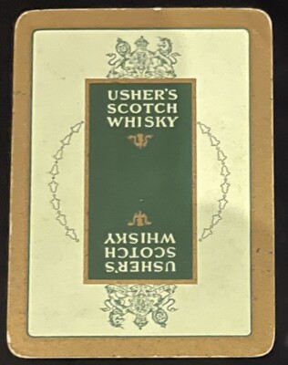 DR52 Swap Playing Cards 1 VINTAGE WHISKY ADVT WIDE USHER’S SCOTCH ...