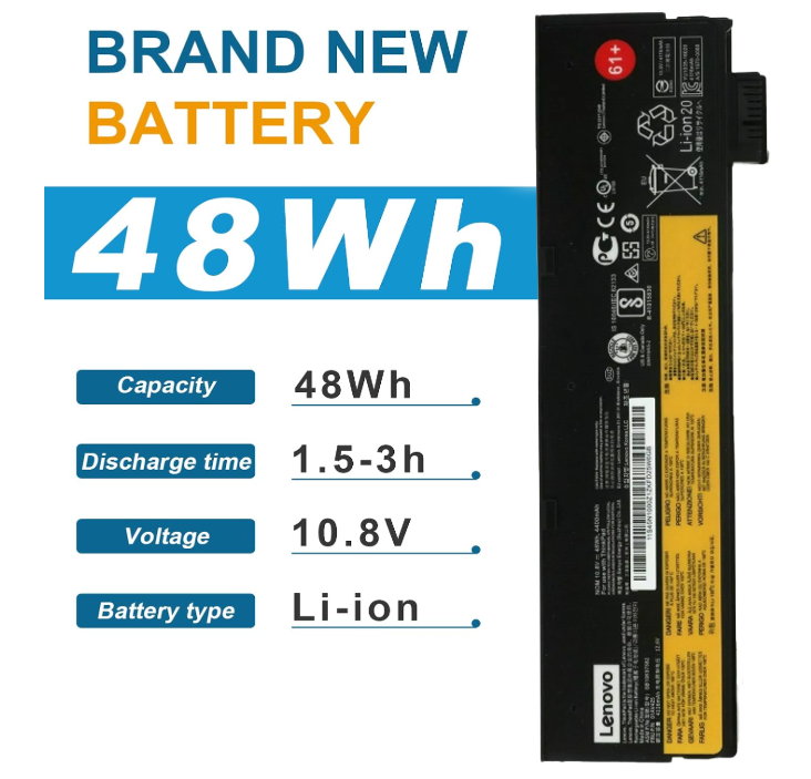 Lenovo ThinkPad T470/T480/T570 Battery 01AV425 01AV424 Genuine OEM 48Wh ...