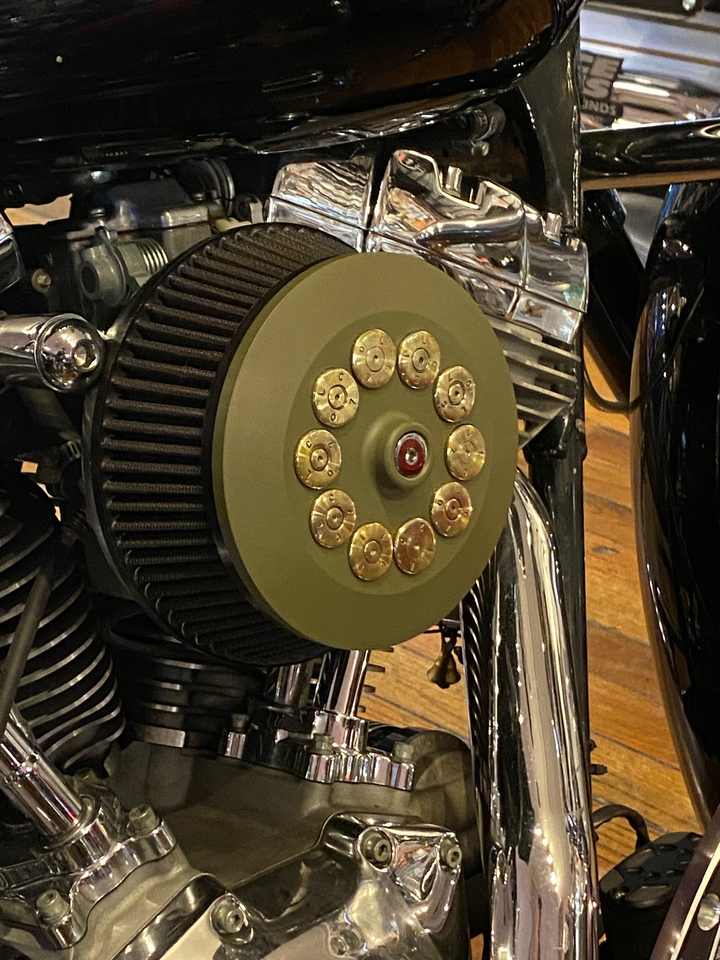 JT's Cycles Genuine .50 Caliber BMG Bullets Army Green Air Cleaner ...