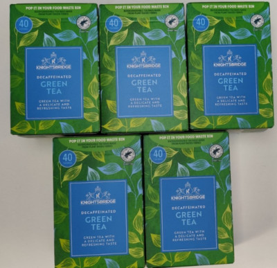 Knightsbridge Decaffeinated Decaf Green Tea - 200 Bags - Natural Herbal ...