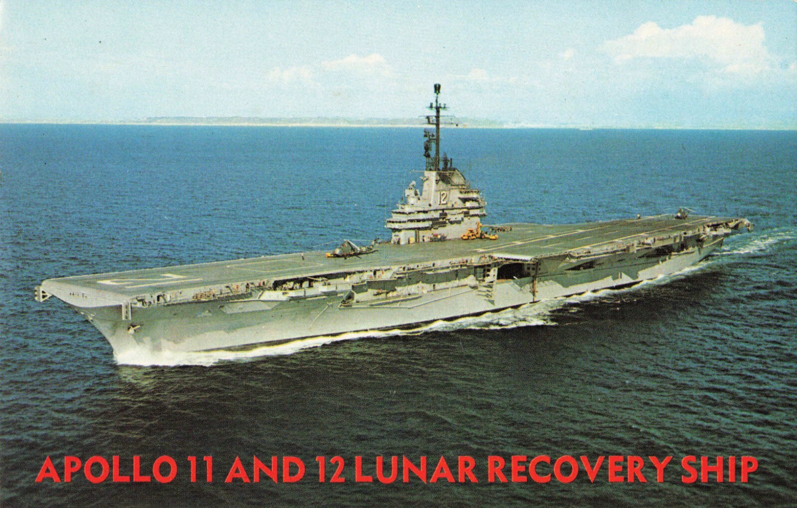 Postcard USS Hornet CVS-12 Apollo 11 and 12 Lunar Recovery Ship | eBay