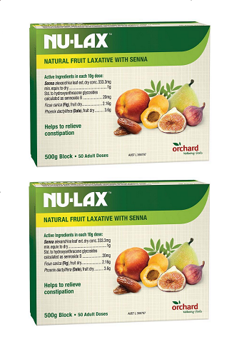 2 x Nu-Lax Natural Senna & Fig Fruit Laxative 500g Block Nulax | eBay
