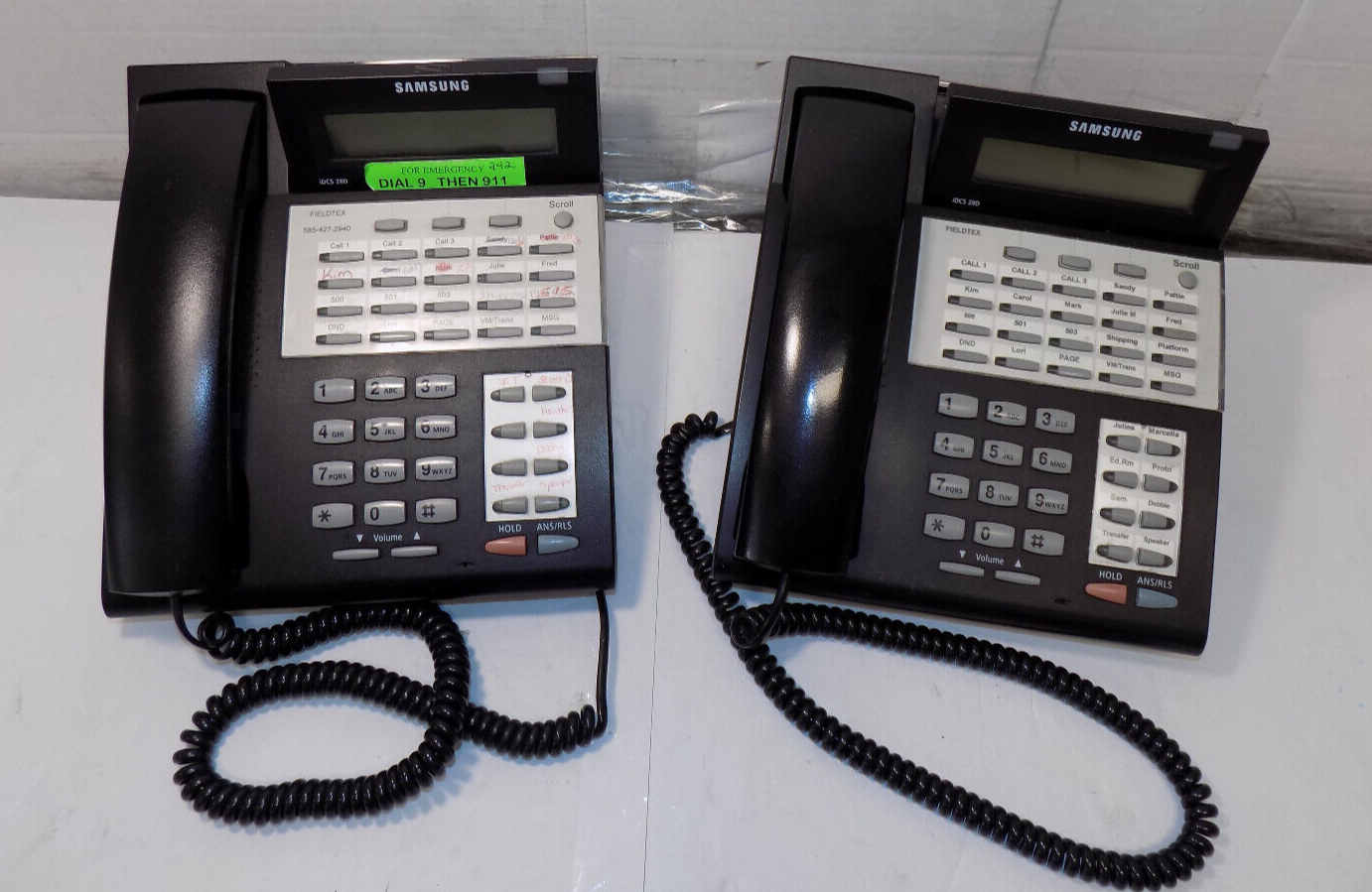 Lot Of 2 Samsung iDCS 28D Multi-line Telephones 28 Button With Base ...