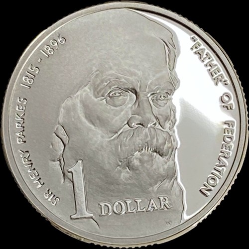AUSTRALIA. 1996, 1 Dollar, Silver - Sir Henry Parkes, Father of ...