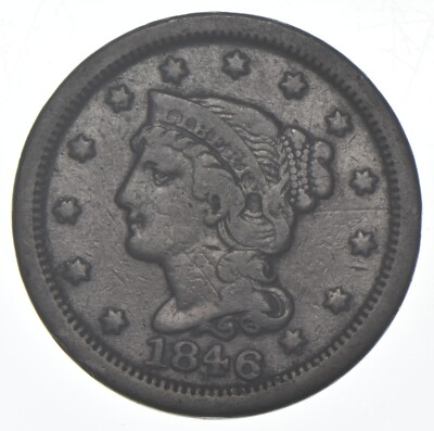 1846 Braided Hair Large Cent - N.1 - SD RPD 18 *8420 | eBay