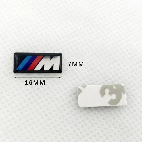 4pcs 16mm 19mm Logo M Emblem Steering Wheel Badge Rims Sticker for Bmw ...