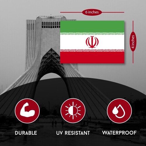 Iran Iranian Flag Car Magnet Decal - 4 x 6 Heavy Duty for Car Truck SUV ...