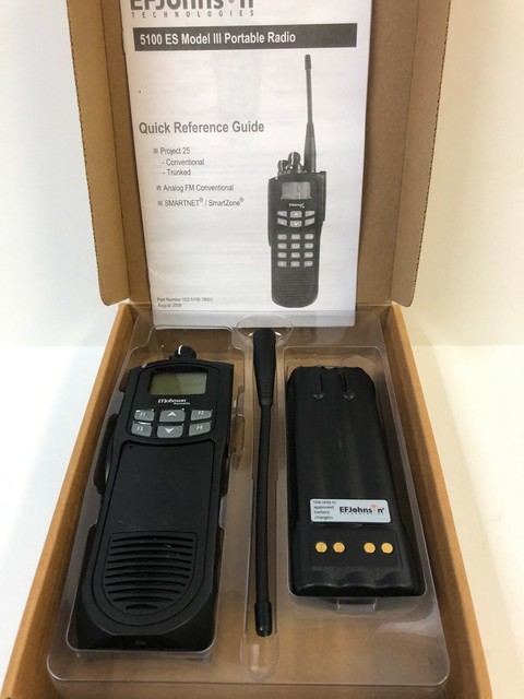 EF Johnson Ascend 5100ES 700/800 MHz P25 Capable Portable Handheld ...