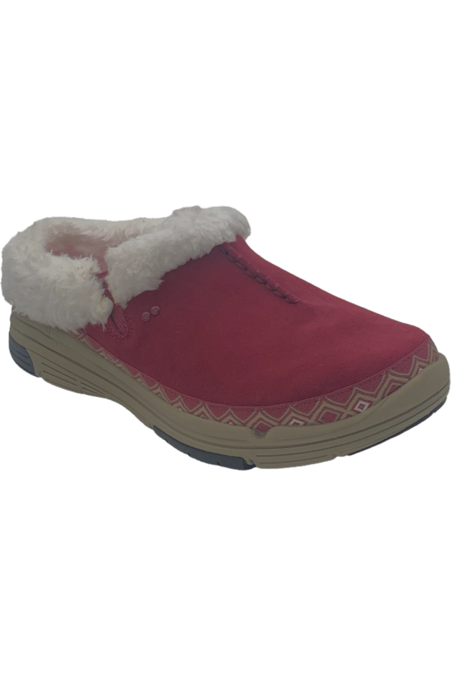 Ryka Suede and Faux Fur Slip-On Clogs Adventure Plum Red | eBay