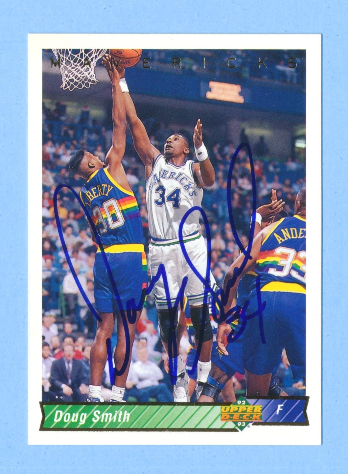 Doug Smith - Signed/Autographed 1992-93 Upper Deck Card #237 - Dallas ...