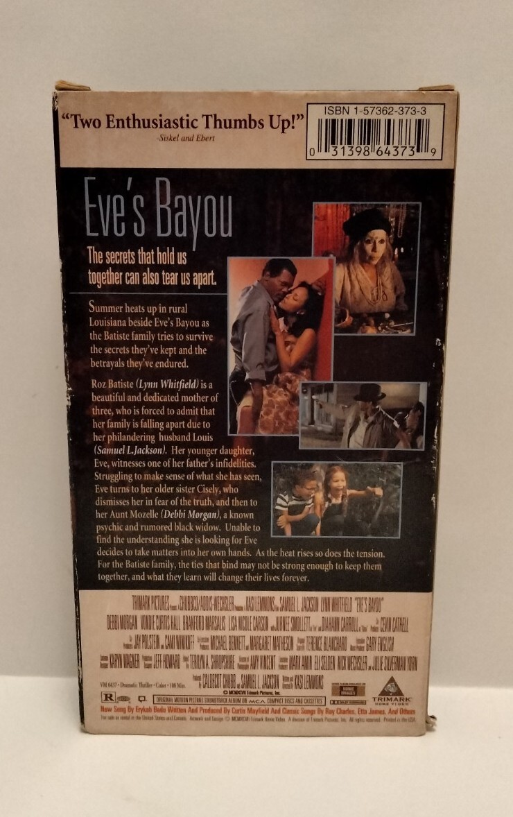 Eve's Bayou VHS (1997) Drama Samuel L. Jackson Jurnee Smollett-Bell ...