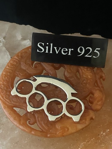 Silver Pendant ( Knuckle Duster ) and Silver Chain ( This Is Jewelry ...