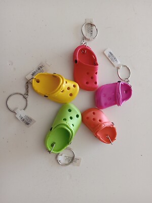 5 Mini Crocs Keychains Sandals for Backpack Locker Keys Colorful ...